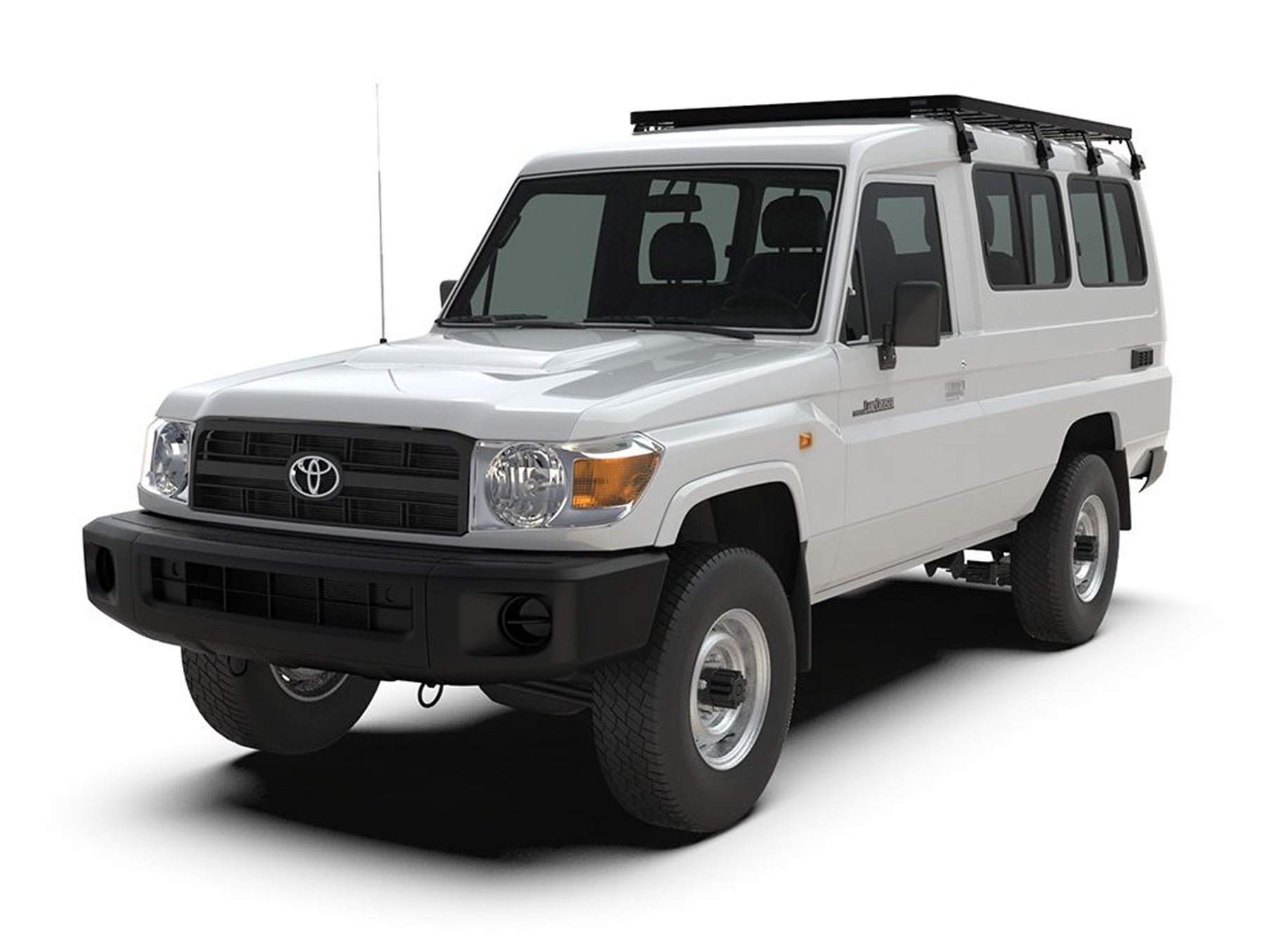 Toyota Land Cruiser 78 Series Troop Carrier Slimline II 3/4 Roof Platf ...
